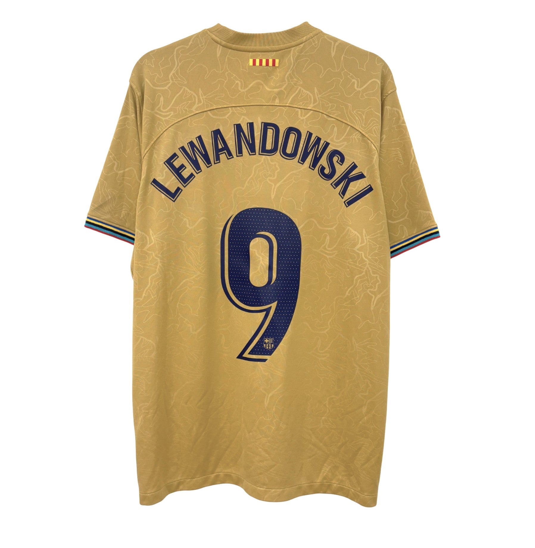 2022 2023 Barcelona Nike Away Football Shirt LEWANDOWSKI 9 Men's Large ...
